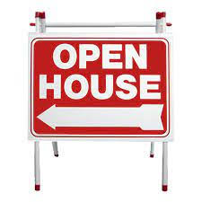 A-Frame Plastic OpenHouse - Red Sign | ORRA Store